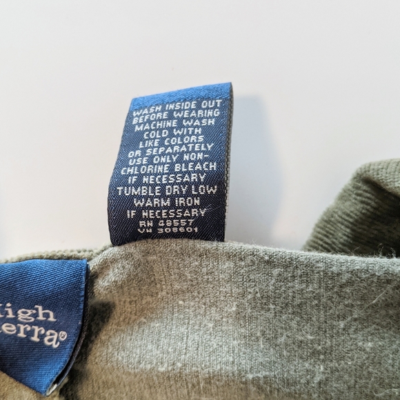 High Sierra | Jackets & Coats | 22 High Sierra Olive Green Corduroy ...